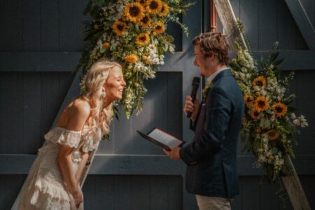 How is a commitment ceremony different from a marriage ceremony?