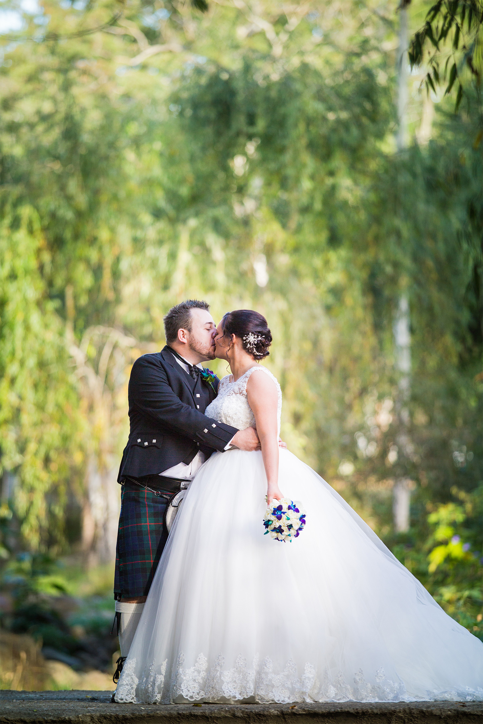 Terrific tartan: Jane & Dougie's Scottish wedding