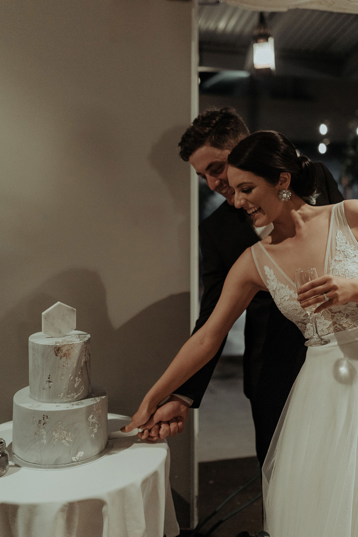 Better together: Jenna and Riley celebrate elegant wedding on stormy ...