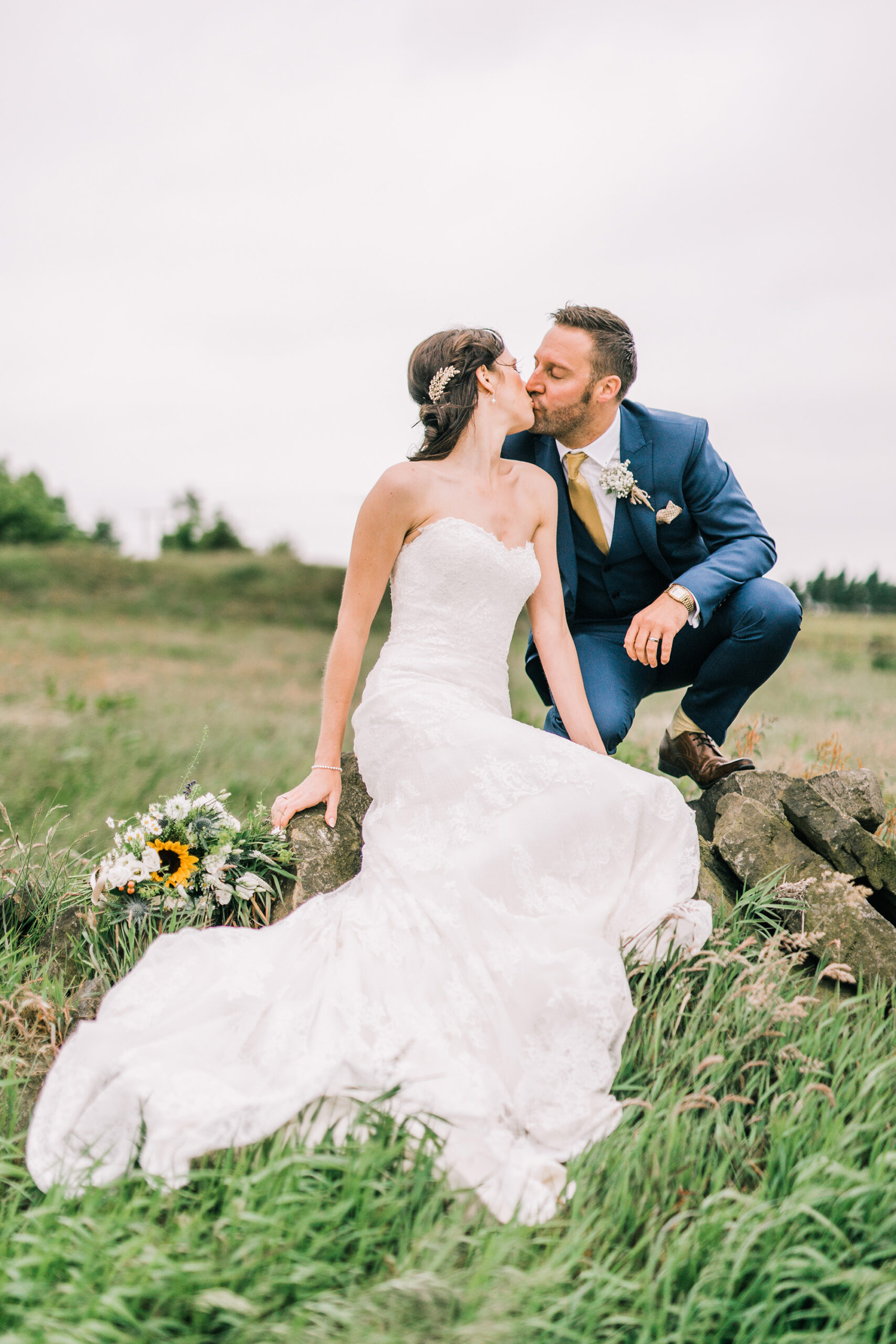 Laura and Tim choose countryside views for classic rustic wedding ...