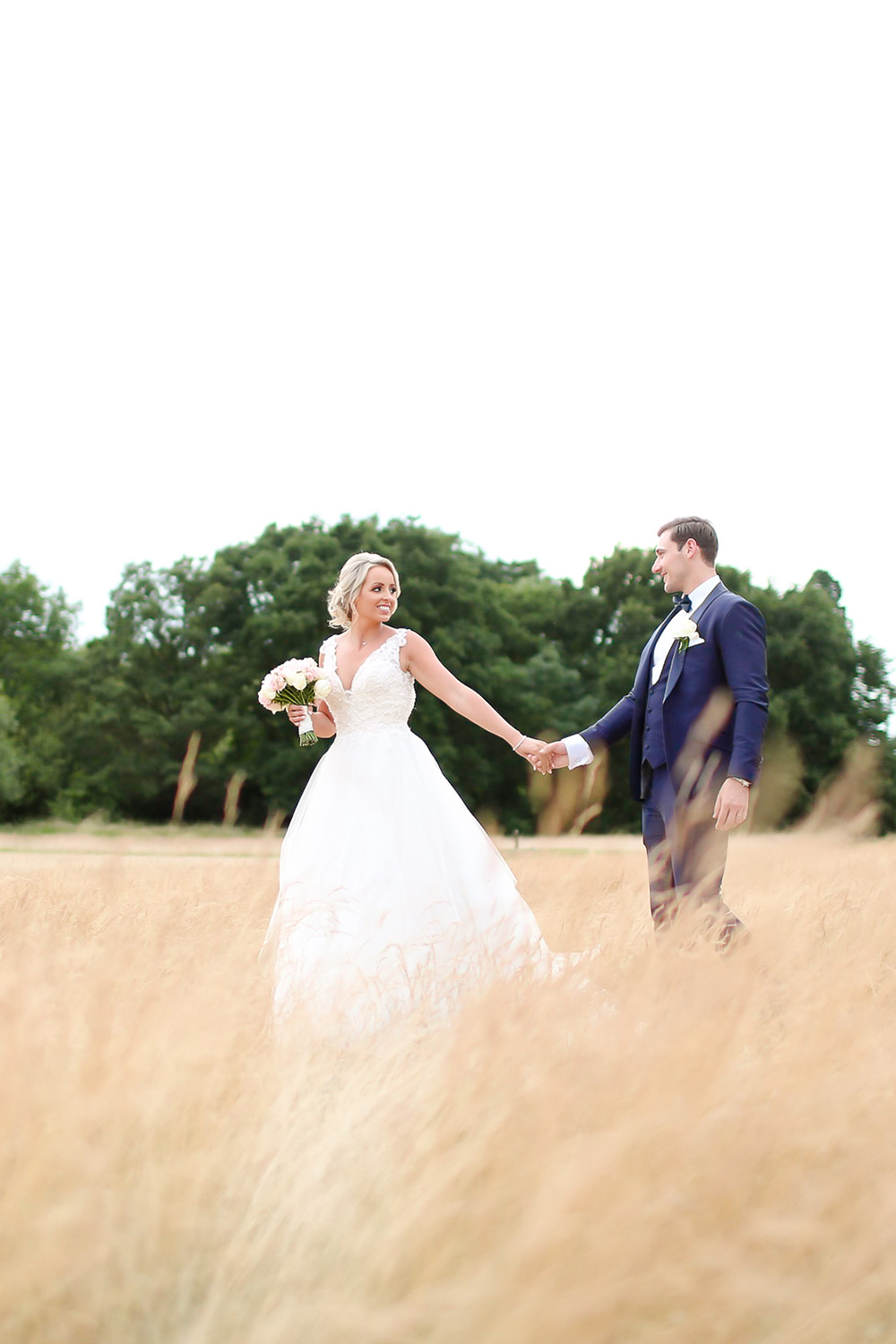 Amy and Sam embrace the fun in planning romantic glamorous wedding ...