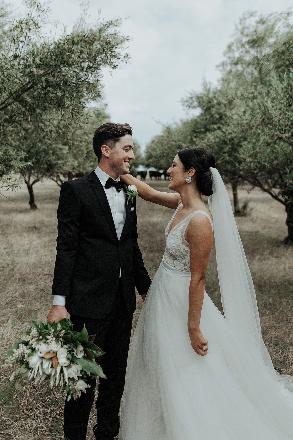 Better together: Jenna and Riley celebrate elegant wedding on stormy ...