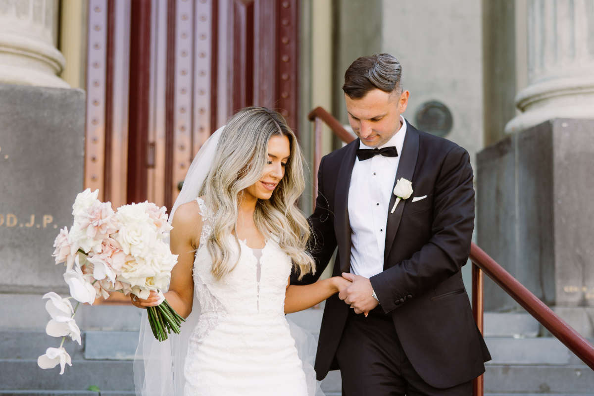 Elyse and Drazen's romantic San Remo Ballroom wedding | Easy Weddings