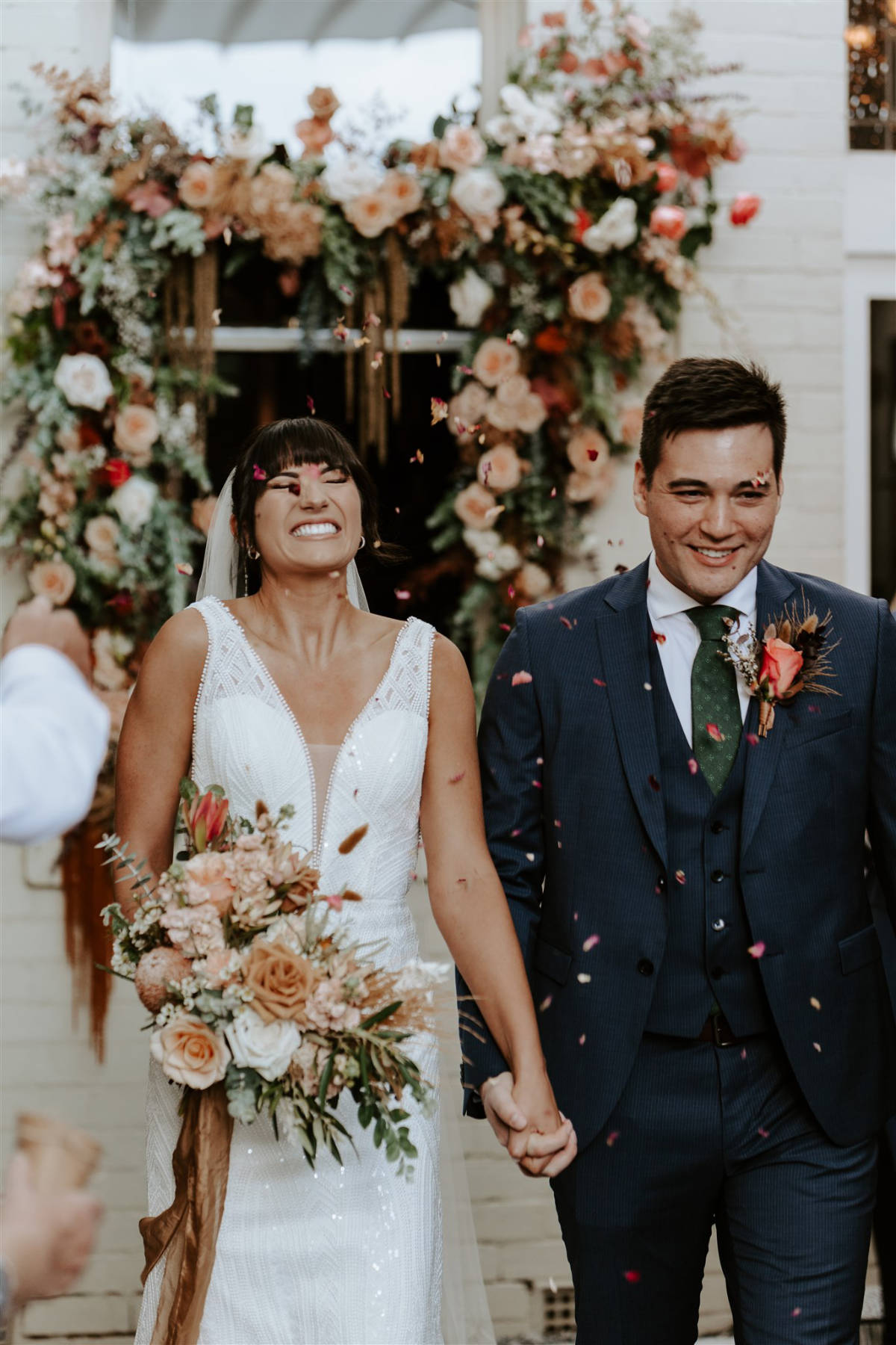 Cherie and Sharif’s modern romantic cocktail wedding at Guildhall ...