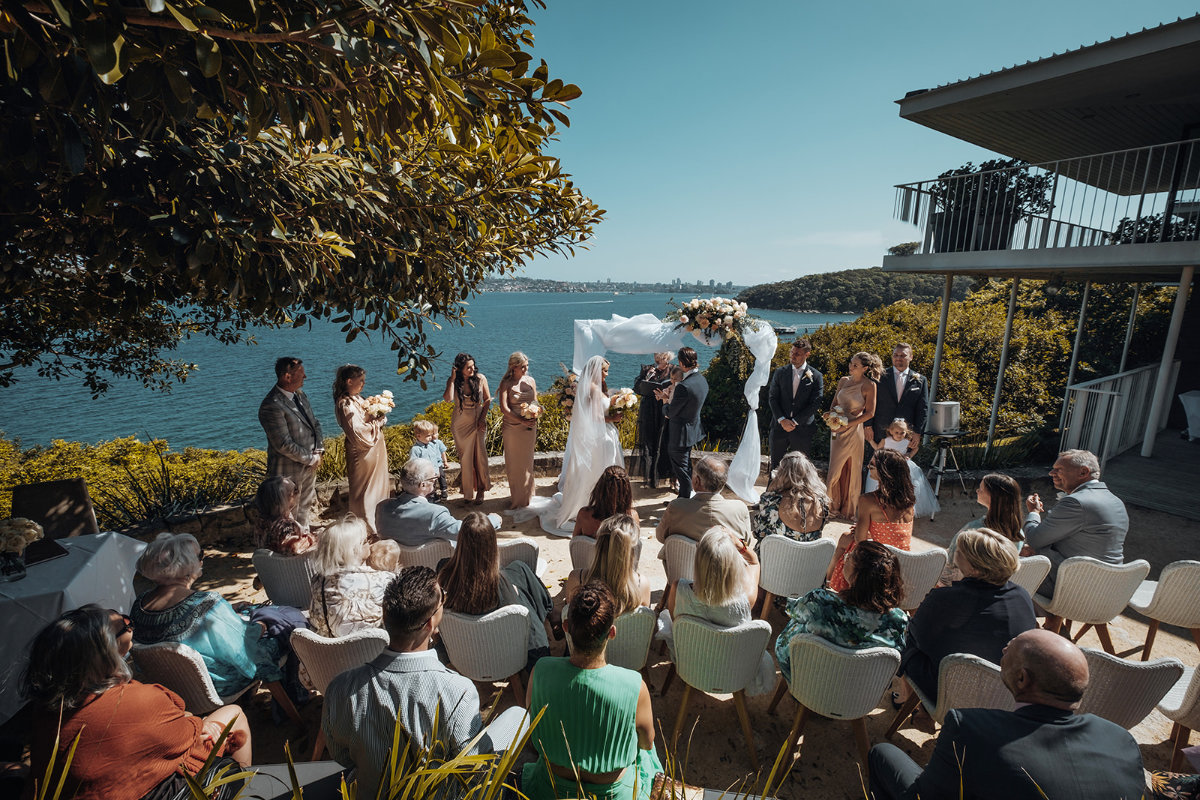 Laidback coastal-luxe for Olivia and Luke's Sergeants' Mess wedding